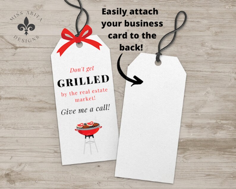 PRINTABLE Grill Pop by Gift Tags Instant Download Realtor Lender Summer ...