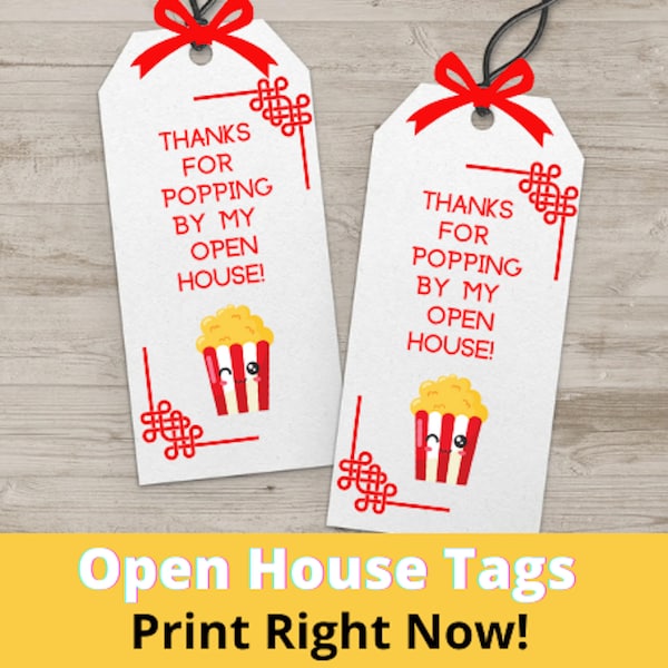 Thanks for Popping by My Open House Download - Etsy