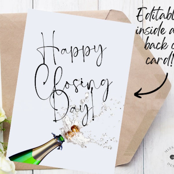 Closing Day Card - Etsy