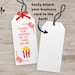 PRINTABLE Popcorn Open House Thank You Tags- Instant Download Realtor ...