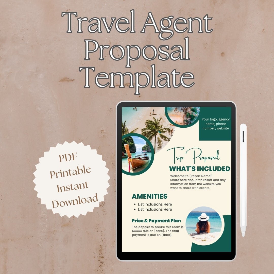 Travel Agent Vacation Proposal Template, Resort Vacation Quote, Travel ...