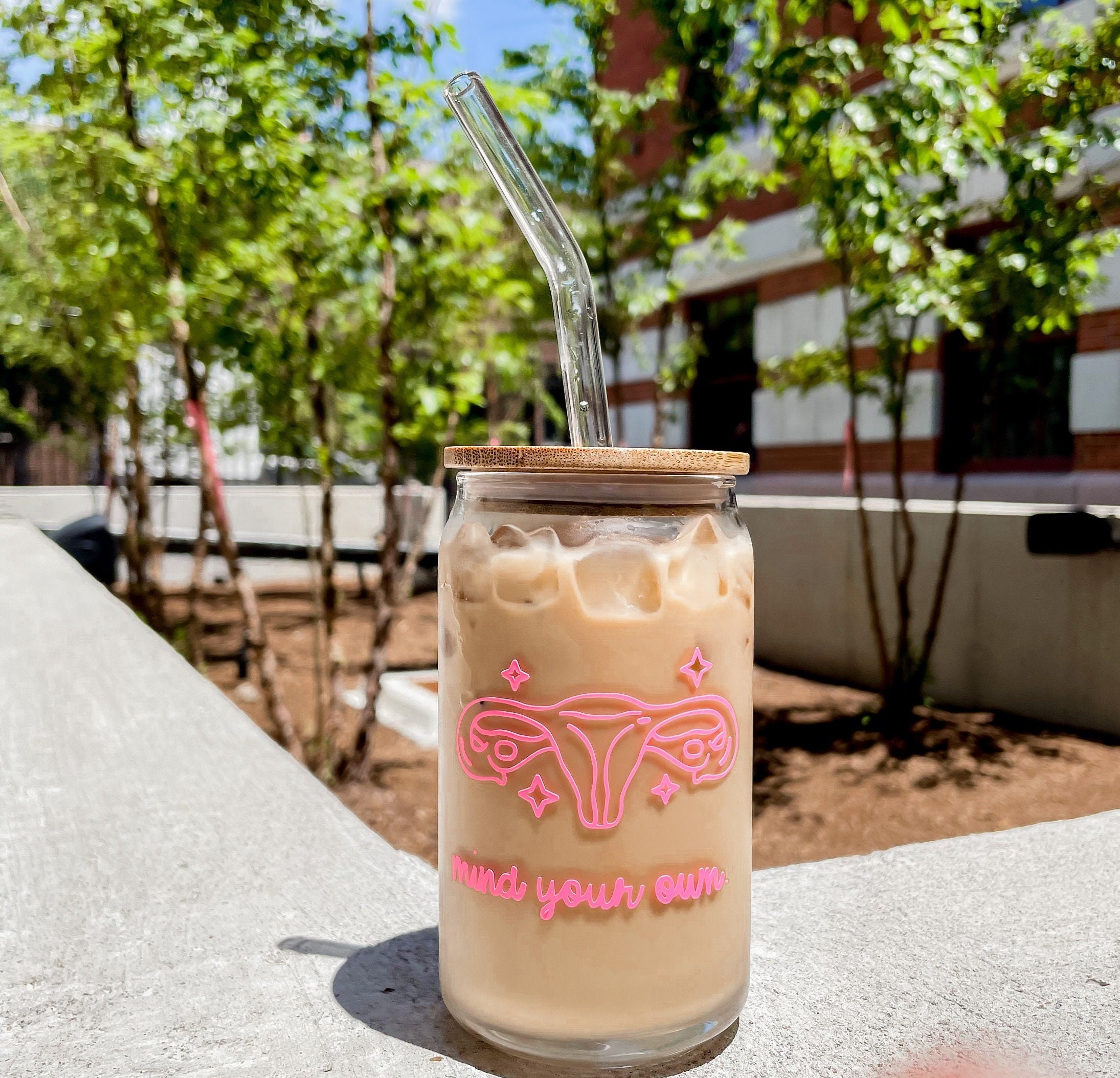 Mind Your Own Cup, Pro Choice Glass, Social Justice, Feminism, Pro ...