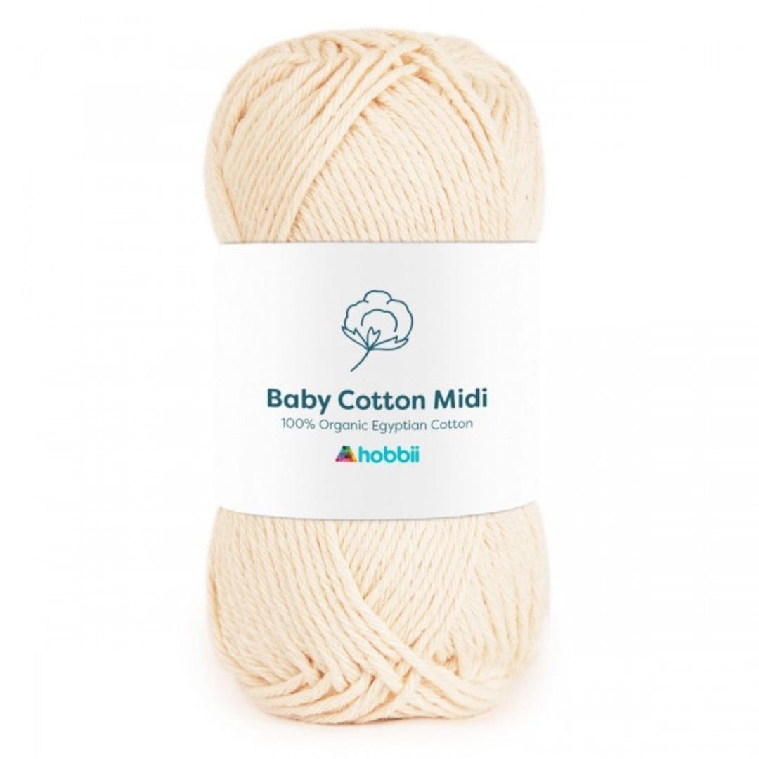 Baby ORGANIC Egyptian COTTON MIDI Hobbii Yarn, Spring Summer Yarn ...