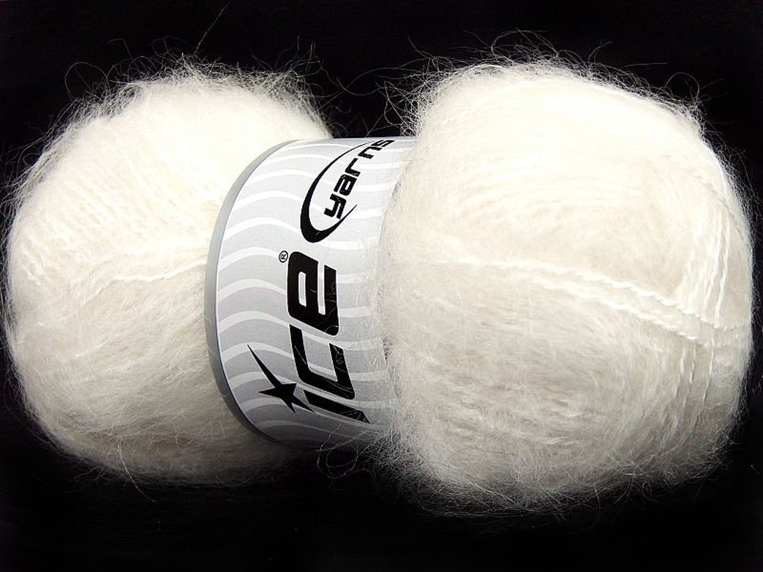 CLASSIC MOHAIR WOOL Yarn by Ice Yarn for Knitting and Crocheting 100g ...