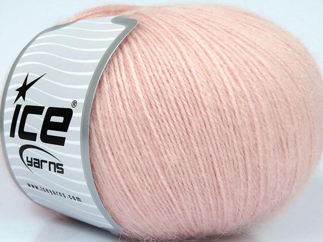 ANGORA SOLID Yarn by Ice Yarn for Knitting and Crocheting 100g, 601 ...
