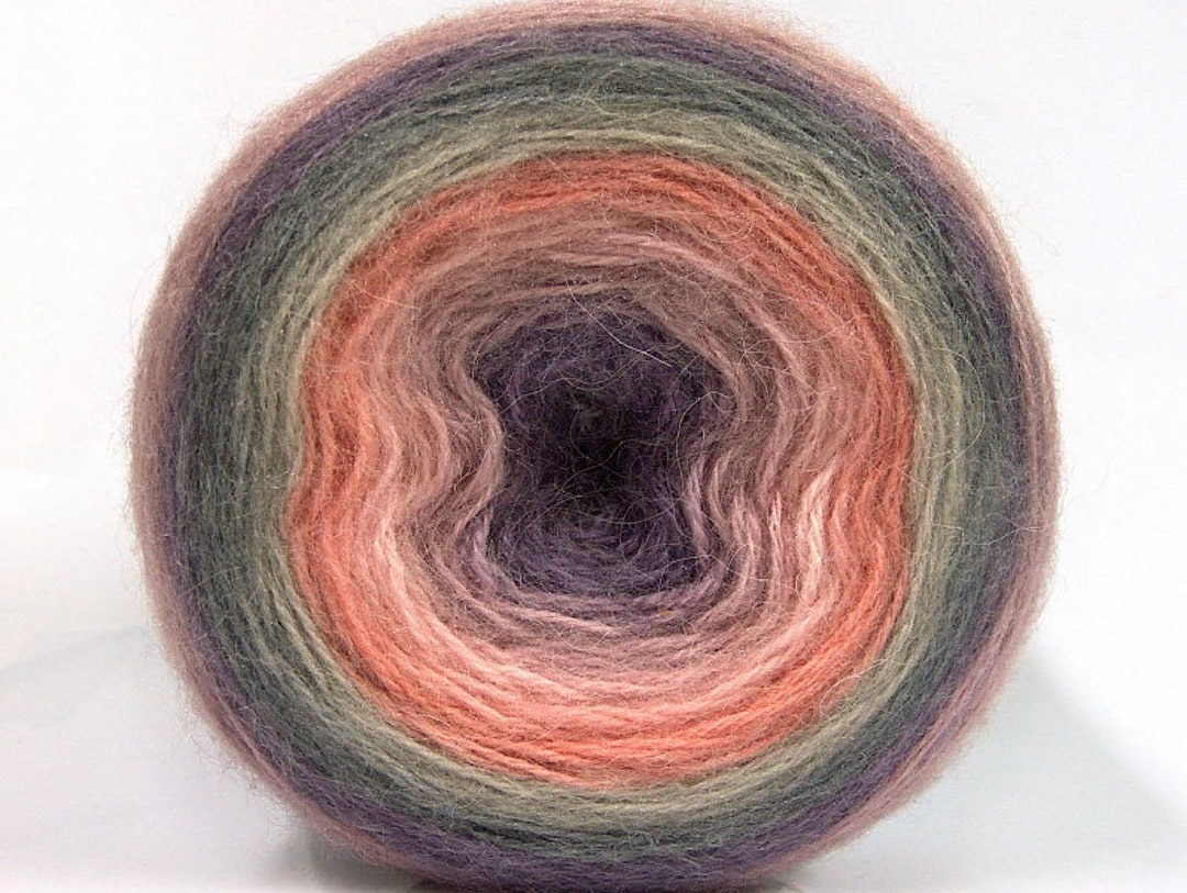 2 Fine Sport Baby Weight Yarn CAKES MOHAIR WOOL Premium Acrylic Ice ...