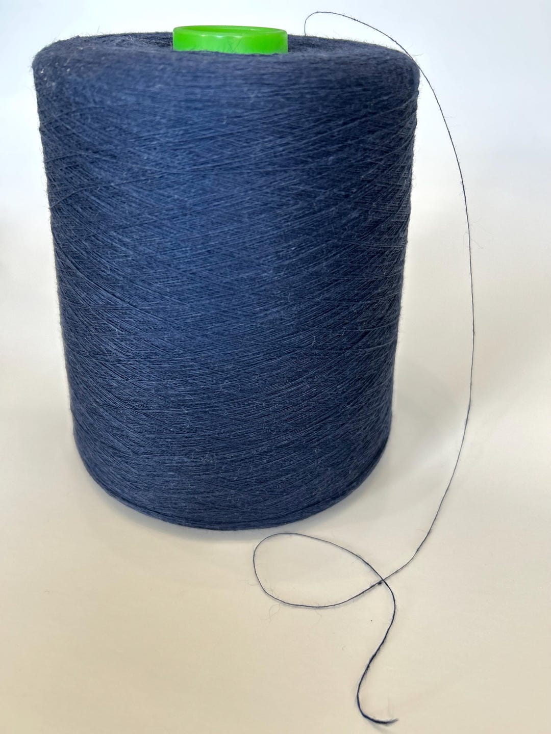 SUSTAINABLE PURE Flax LINEN Yarn Natural Plant Based Biodegradable Navy ...