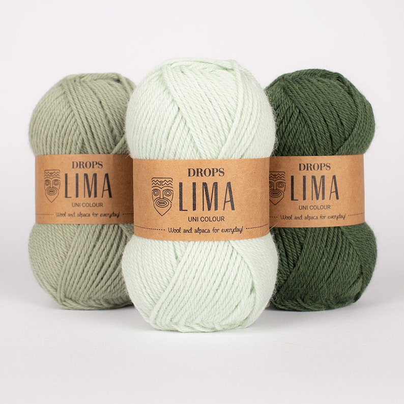 DK DROPS LIMA Wool Yarn, Untreated Yarn, Variety of Colors, 50 G - Etsy