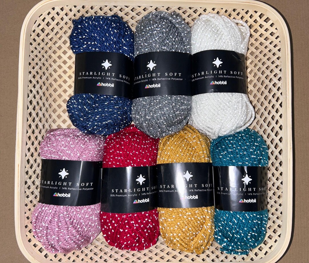 REFLECTIVE Yarn by Hobbii for Knitting, Crocheting 50g, 69 Yards - Etsy