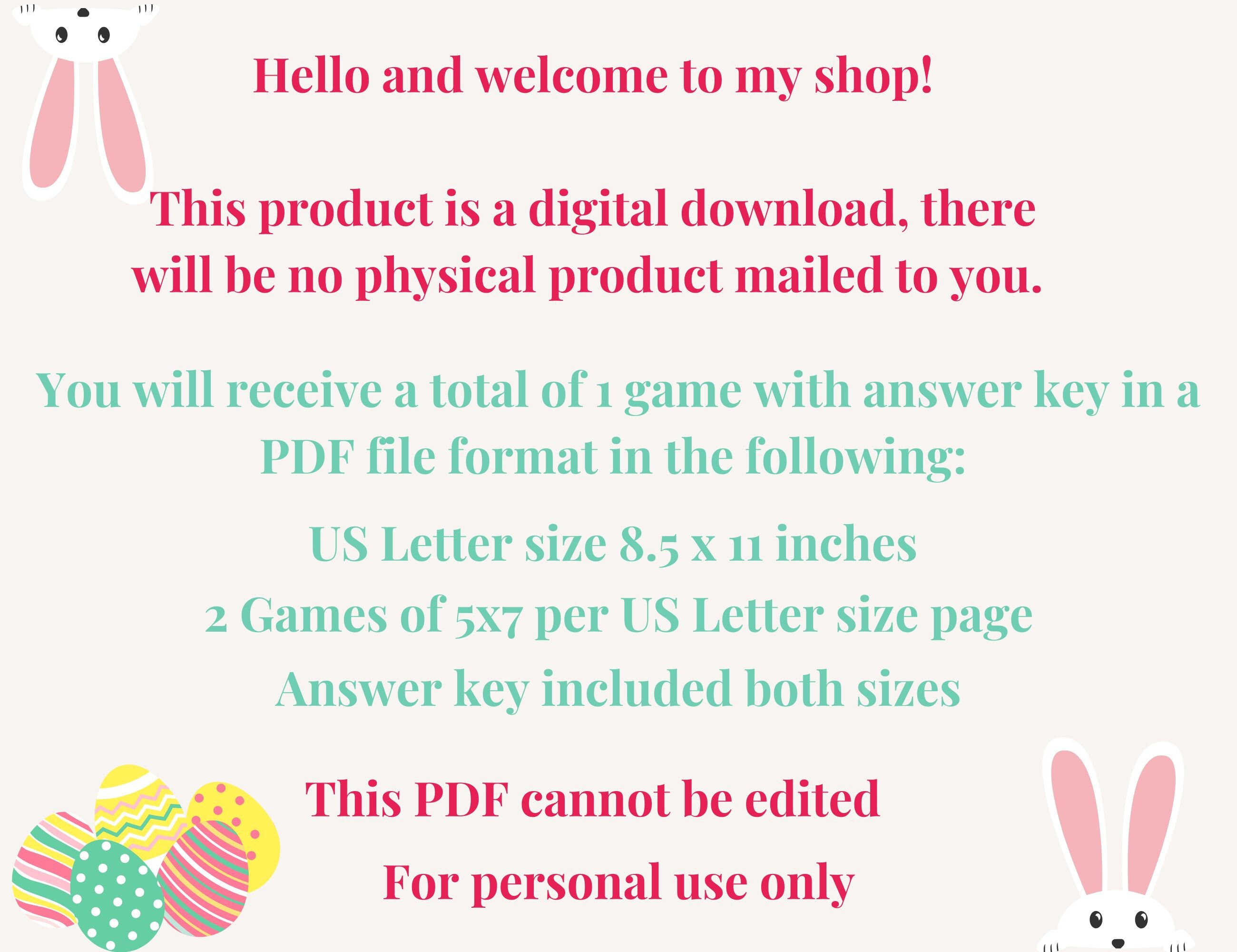 Easter Fact or Fiction, Printable for Kids, Adults, Teens, Easter ...