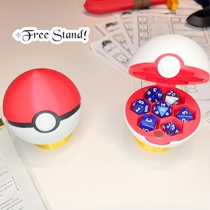 Poke Ball Dice Box, Premier Ball Dice Holder - Store Your Dice With ...