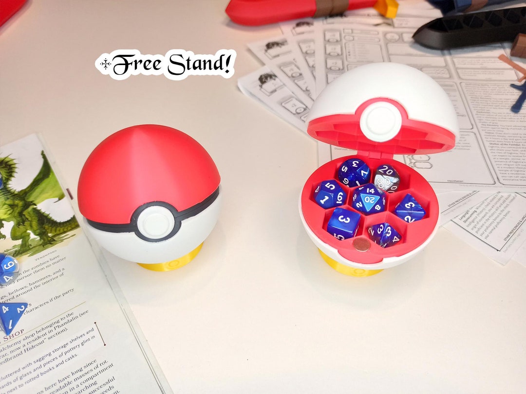 Poke Ball Dice Box, Premier Ball Dice Holder - Store Your Dice With ...