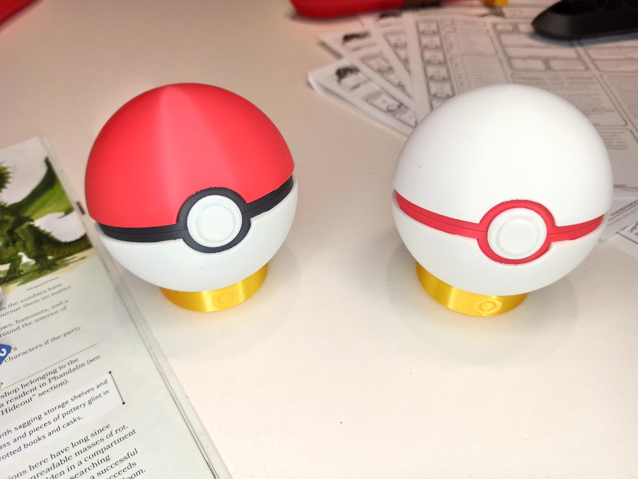 Pokeball Dice Box DND Dice Holder Pokemon Dice Storage Case RPG Dice ...