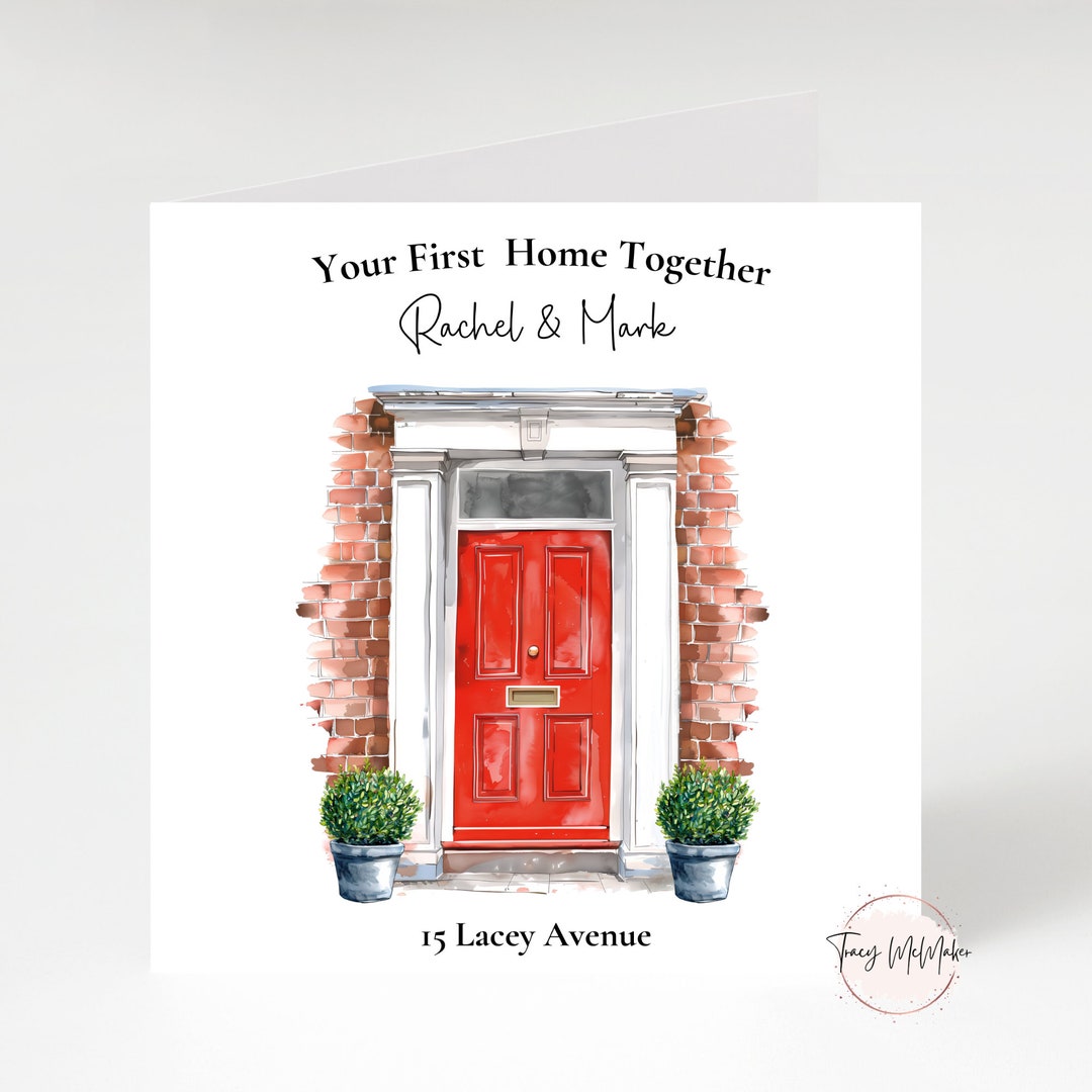Congratulations in Your New Home Card, First Home Card, Personalised ...