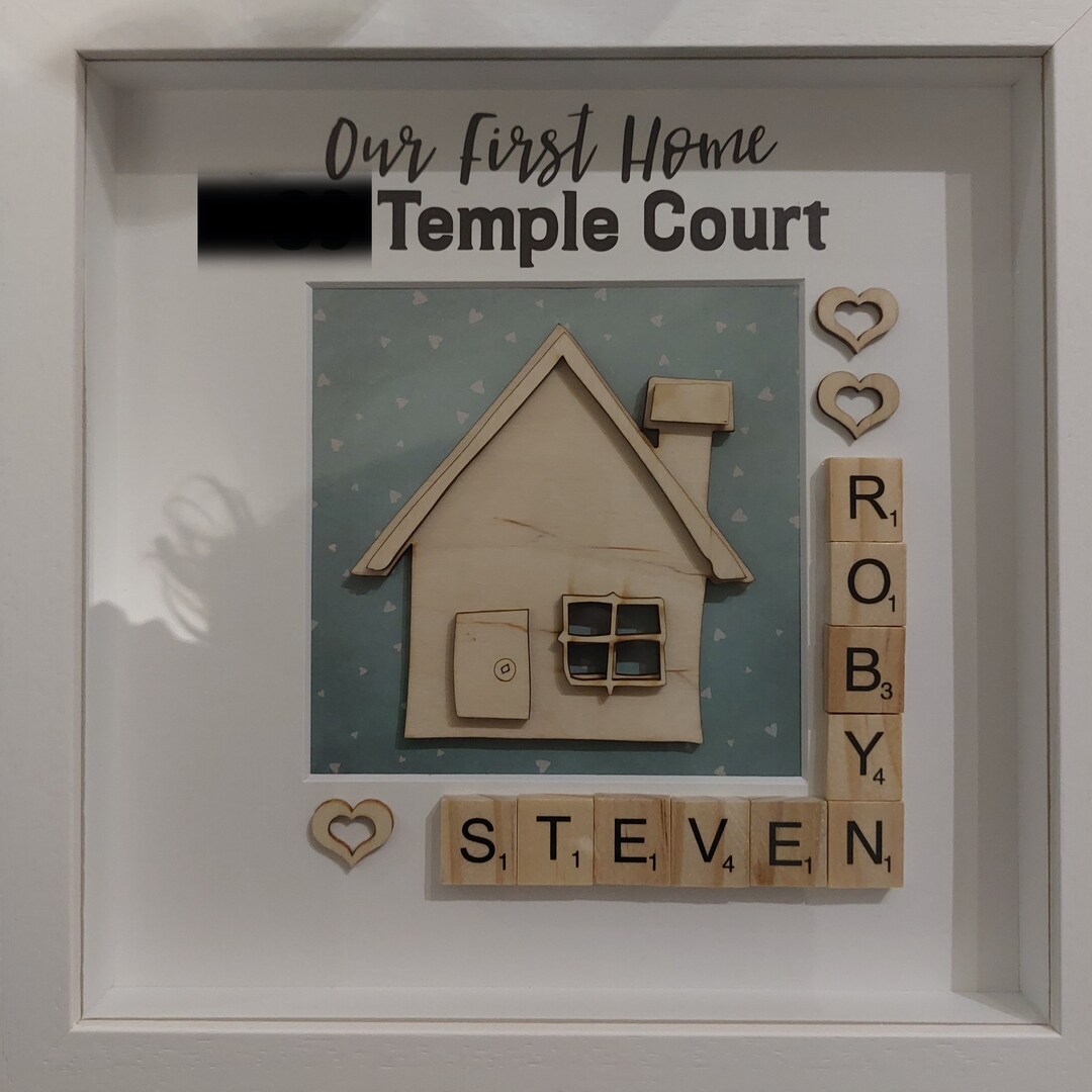 Personalised Family Scrabble Letter Frame, Personalized Keepsake Frame ...