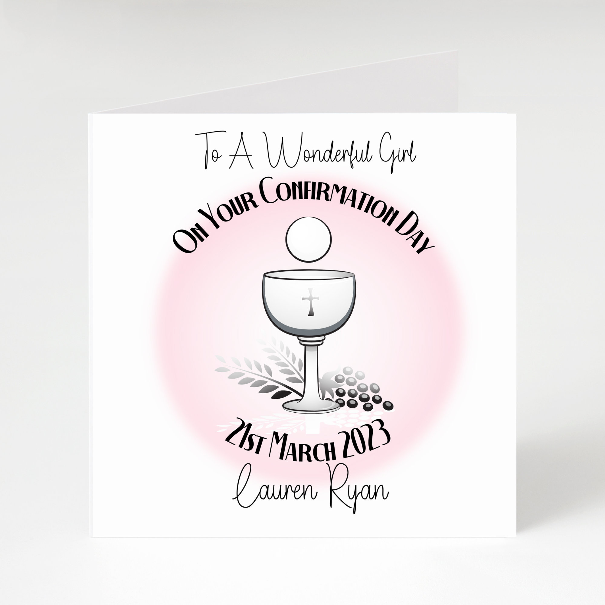 Personalised Confirmation Card for Daughter Niece - Etsy