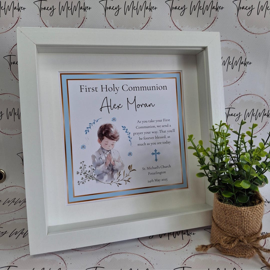 Personalized First Holy Communion Frame: Keepsake Gift - Etsy