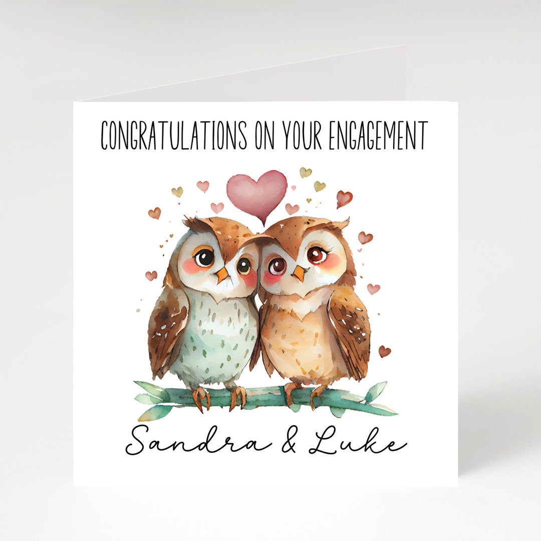 Congratulations on Your Engagement Card, Card for Newly Engaged Couple ...