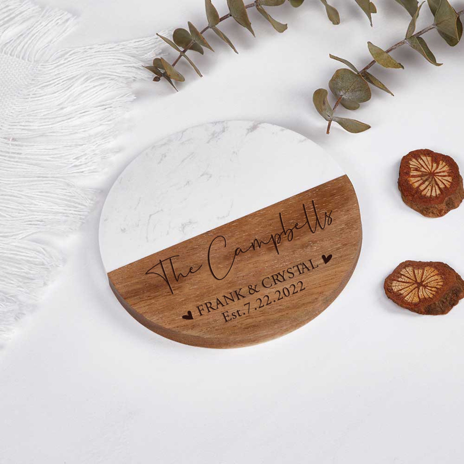 Personalized Coasters Custom Engraved Wood and Marble - Etsy