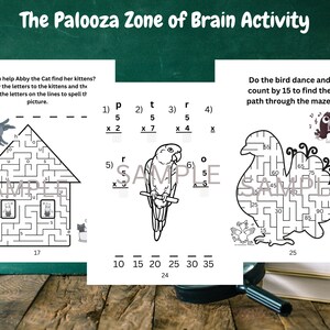Palooza Zone Math Mazes and Math Equations - Etsy