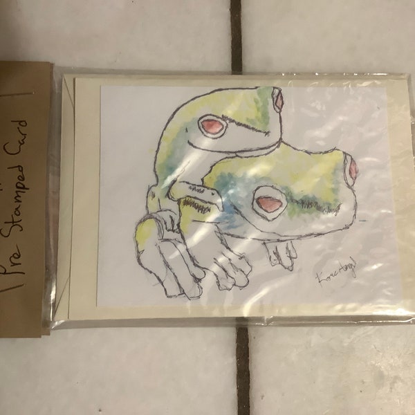 Pre Stamped Cards - Etsy