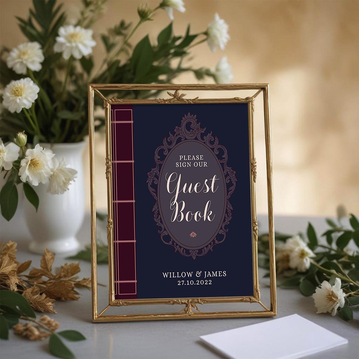 Guest Book Sign | Storybook DIY Wedding Print | Editable Template ...