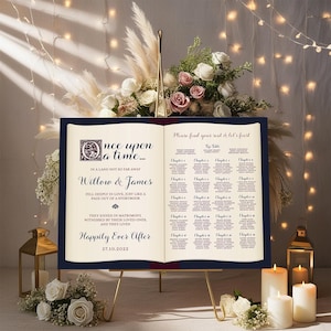 Fairytale Table Plan | Storybook Style DIY Wedding Seating Plan ...