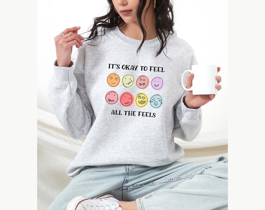 Emotions Shirt, Mental Health Sweater, Awareness Shirt, Anxiety Shirt ...