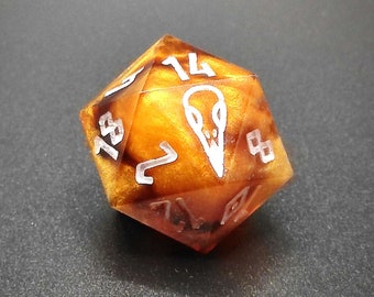 Raven Sacrifice, Handmade Set of Sharp Edge Polyhedral Resin Dice for ...