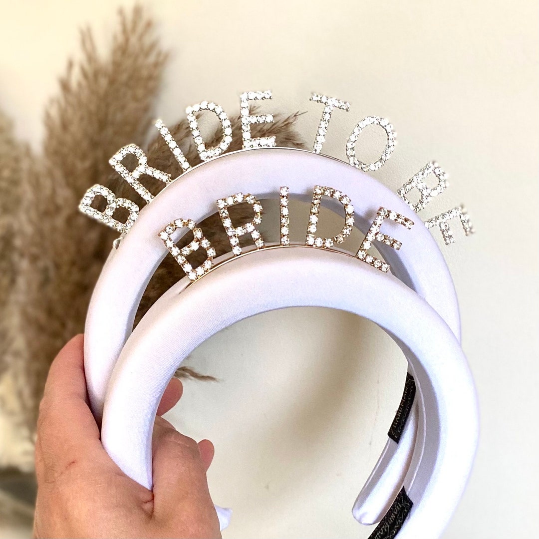Bridal Bride to Be Headband Tiara Bride Crown Hen Do Engagement Wedding ...