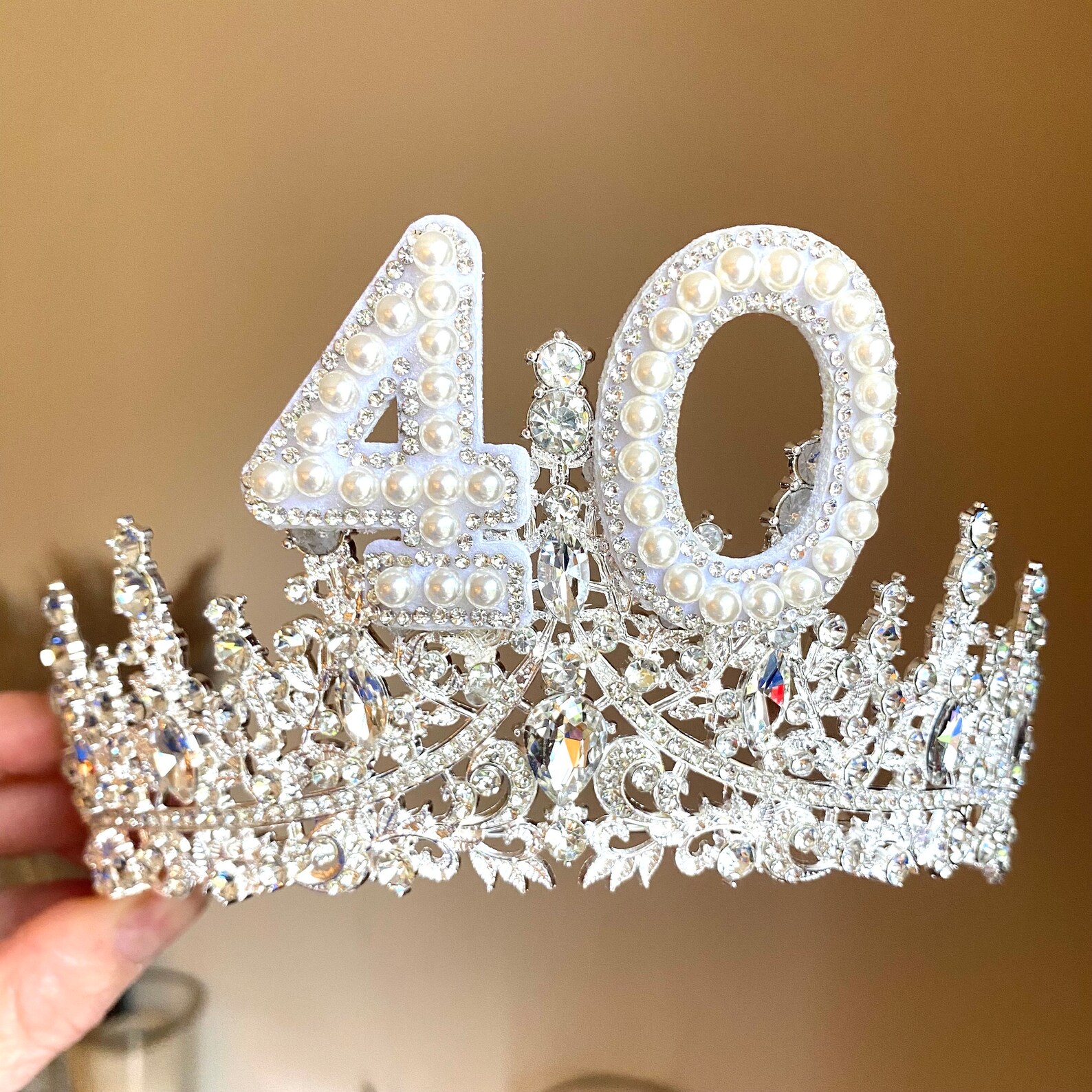 Birthday Crown Birthday Tiara Silver Gold 18th 21st 30th 40th 50th ...