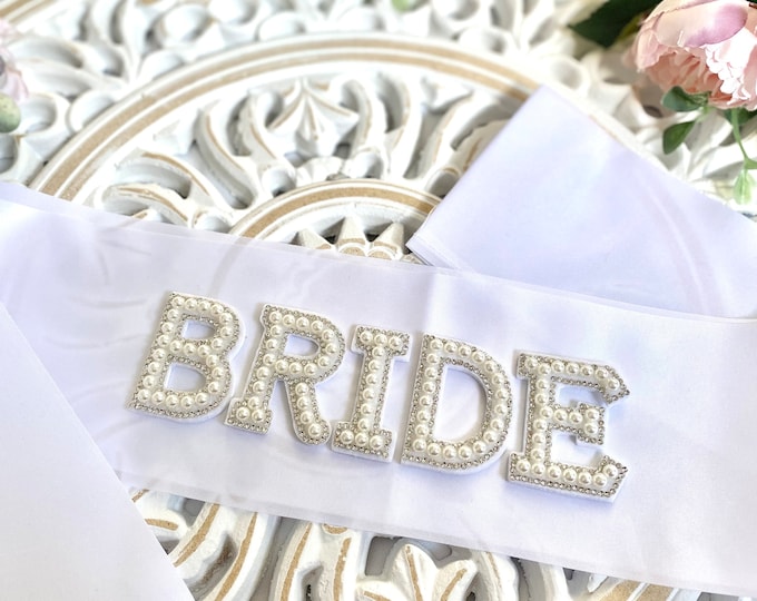Bridal Shower Sash Bachelorette Party Sash Bride to Be Sash Future Mrs ...
