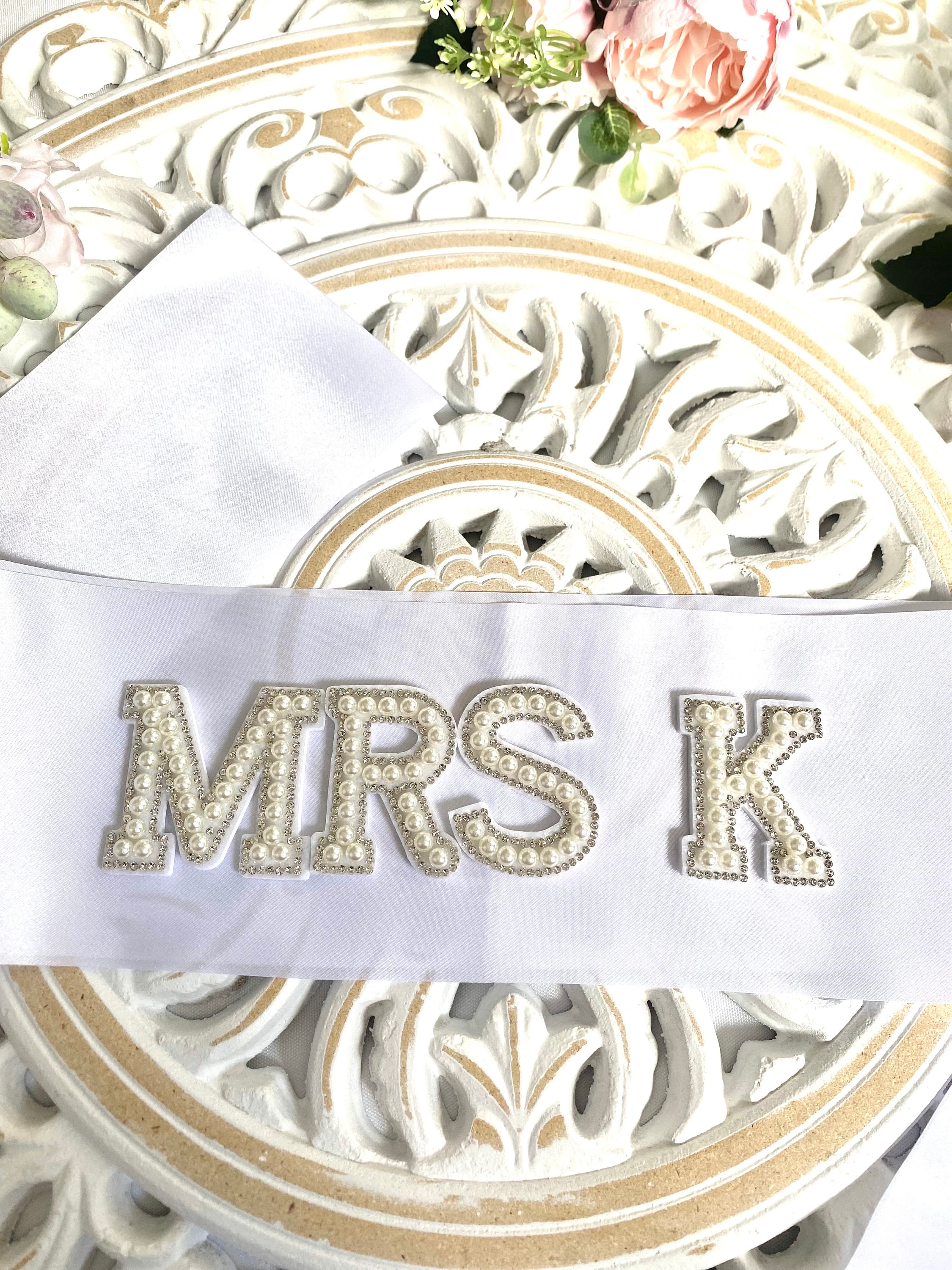 Bride Sash, Hen Do Sash, Personalised White SASH, Bride to Be Sash ...