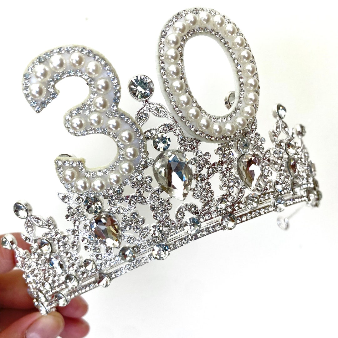 Birthday Crown 18th 21st 30th 40th 50th 30th Headband 40th - Etsy