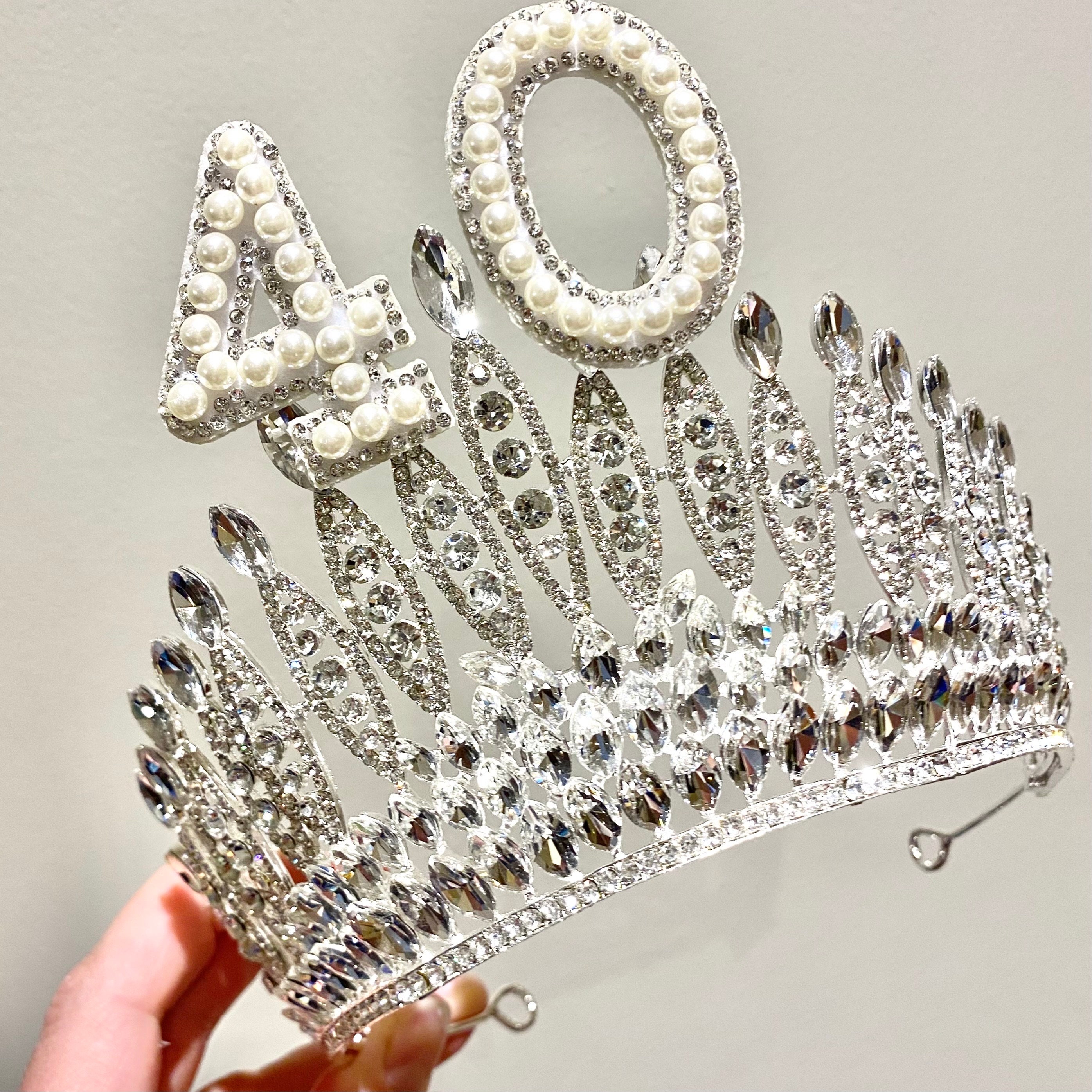 18th 21st 30th 40th 50th Birthday Crown 30th Headband 40th - Etsy