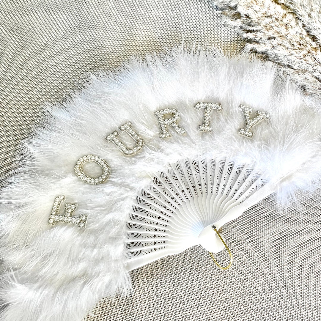 Birthday Feather Fan White Birthday Feather Fan 18th 21st 40th 50th ...