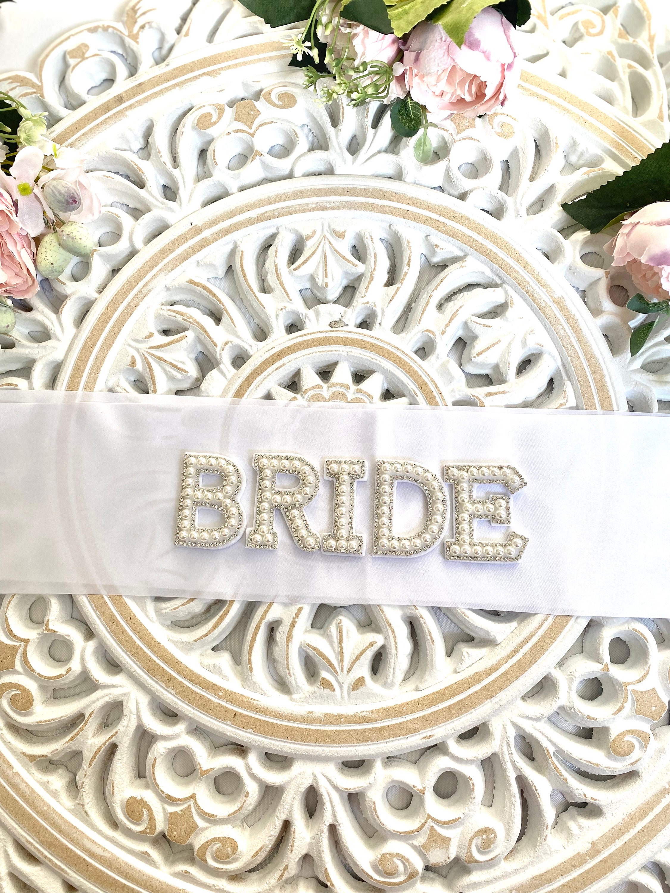 Bride Sash, Hen Do Sash, Personalised White SASH, Bride to Be Sash ...