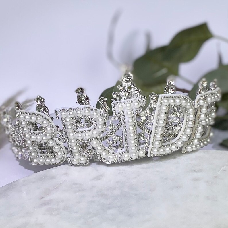 Bridal Bride to Be Crown Tiara Hen Do Engagement Wedding Gift Wifey Hen ...