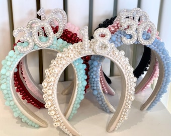 30th 40th 50th 60th Crown, Birthday Crown, 21st Headband, 18th Gift ...