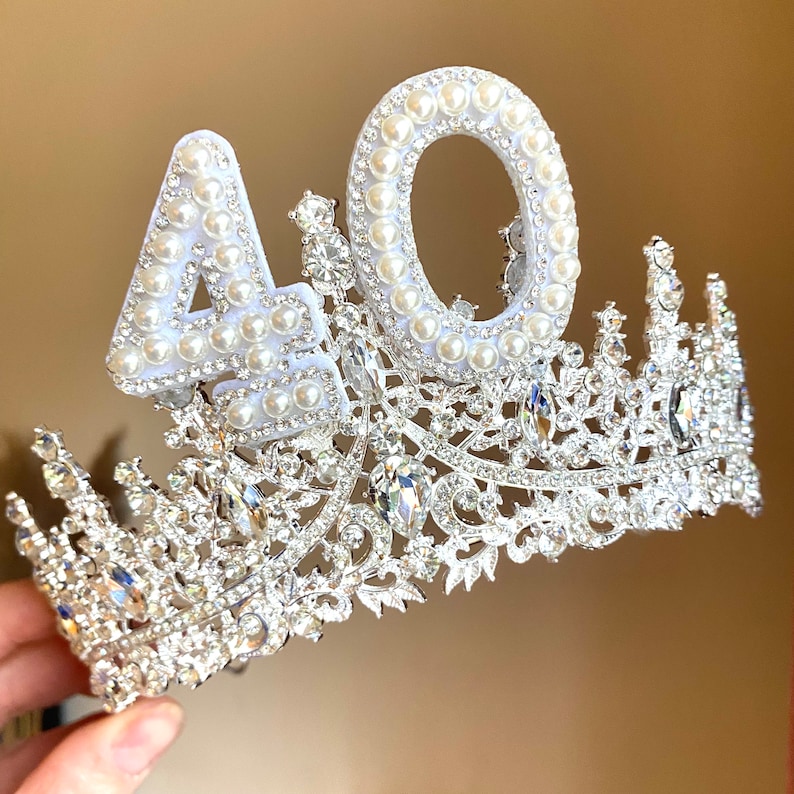 Birthday Crown Birthday Tiara Silver Gold 18th 21st 30th 40th 50th ...