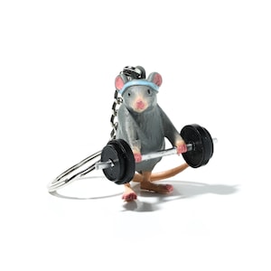 Gym Rat Keychain Gym Keychain Fitness Keychain Gym Gifts Personal ...