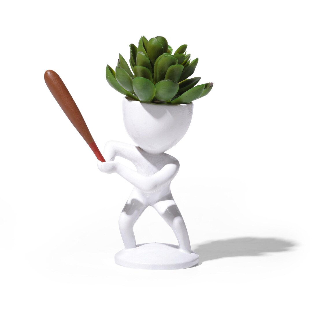 Baseball Succulent Planter, Baseball Gifts, Baseball Decor, Sports Gift ...