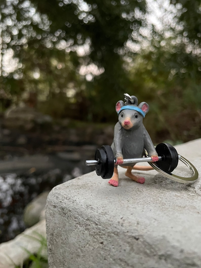 Gym Rat Keychain Gym Keychain Fitness Keychain - Etsy
