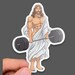 Jesus Deadlift Sticker Gym Sticker Workout Sticker - Etsy