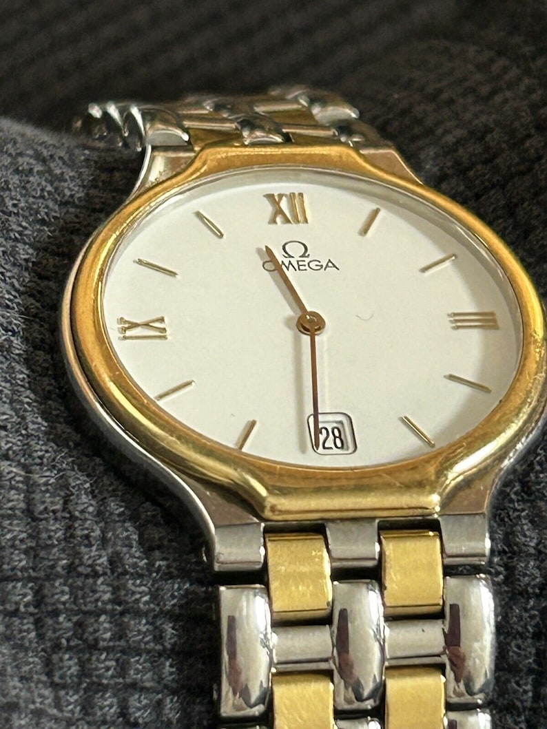 Omega Deville Stainless Steel/yg Two-tone Bracelet Quartz Watch 32mm ...