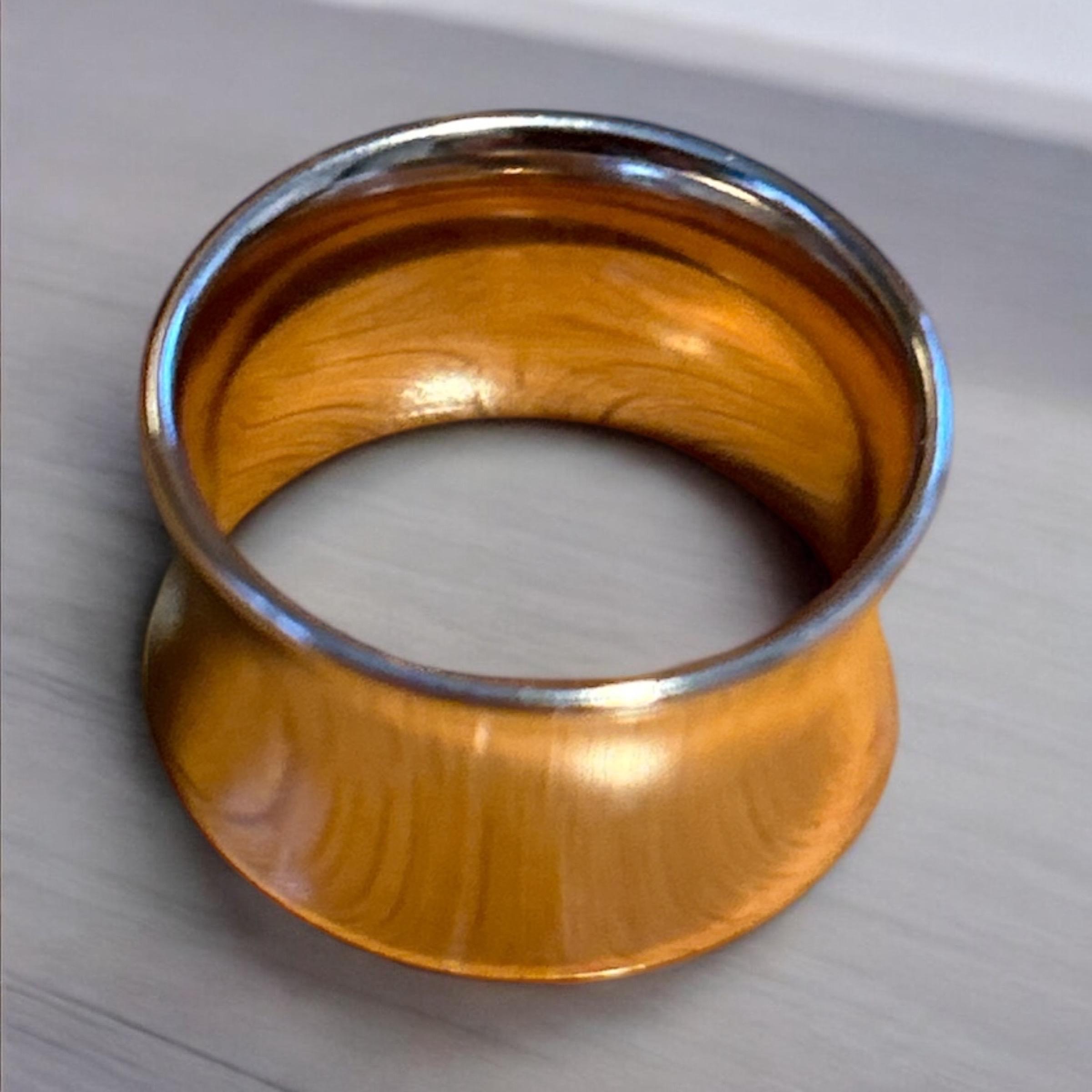 Tiffany & Co. 2012 Metal Rubedo Concave Ring Size 6 Wide Band 11.9mm - Etsy