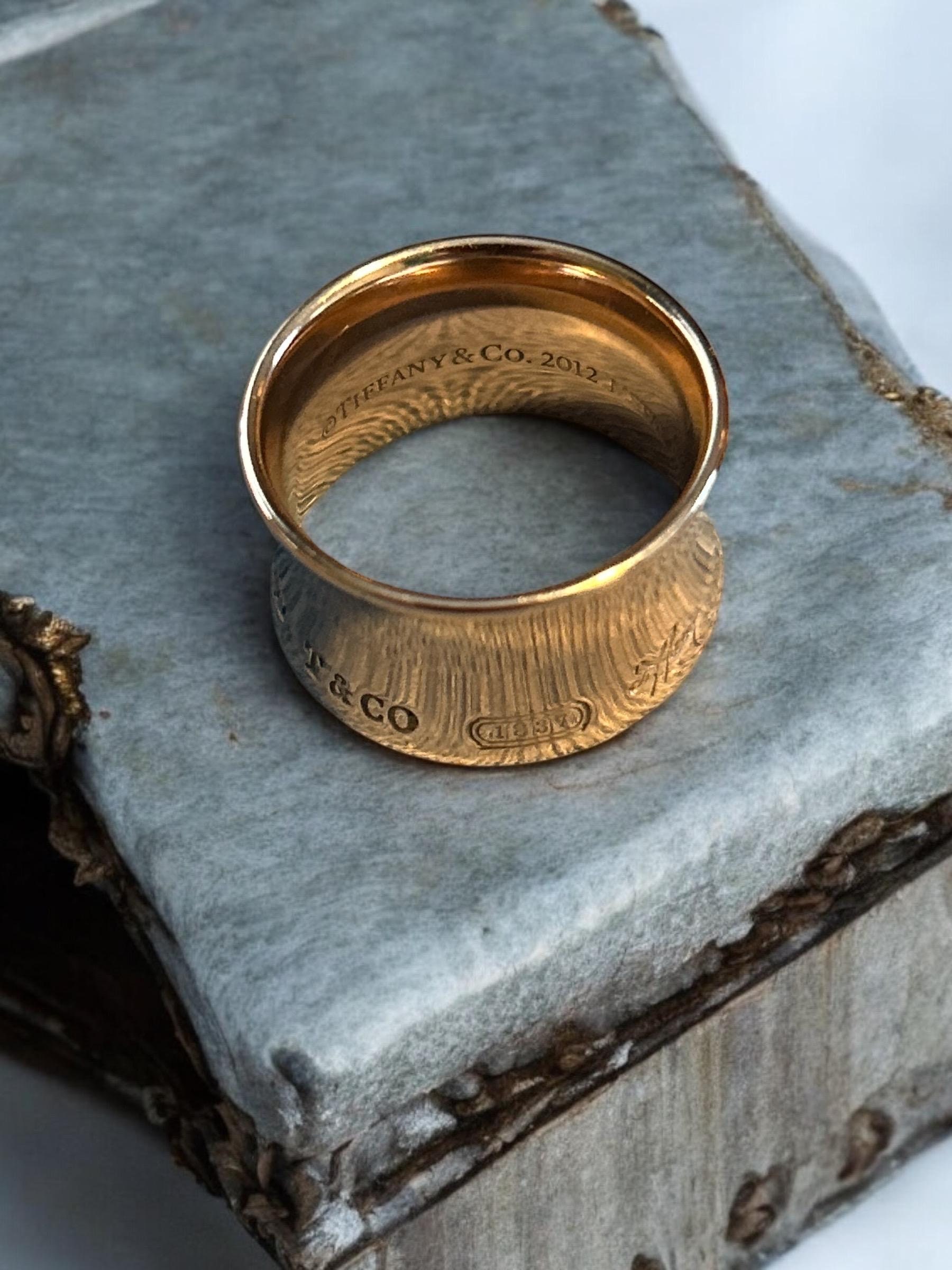 Tiffany & Co. 2012 Metal Rubedo Concave Ring Size 6 Wide Band 11.9mm - Etsy