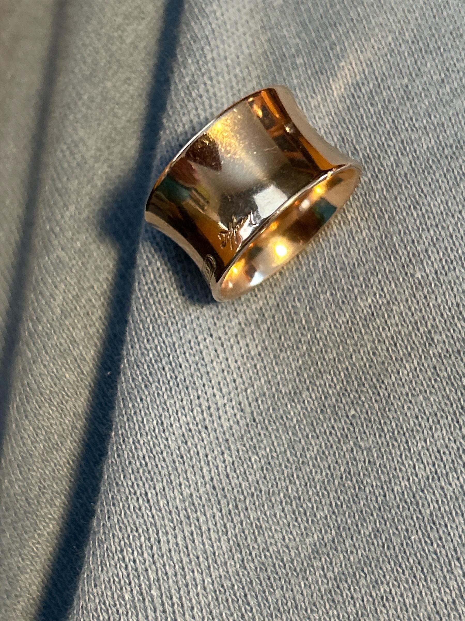 Tiffany & Co. 2012 Metal Rubedo Concave Ring Size 6 Wide Band 11.9mm - Etsy