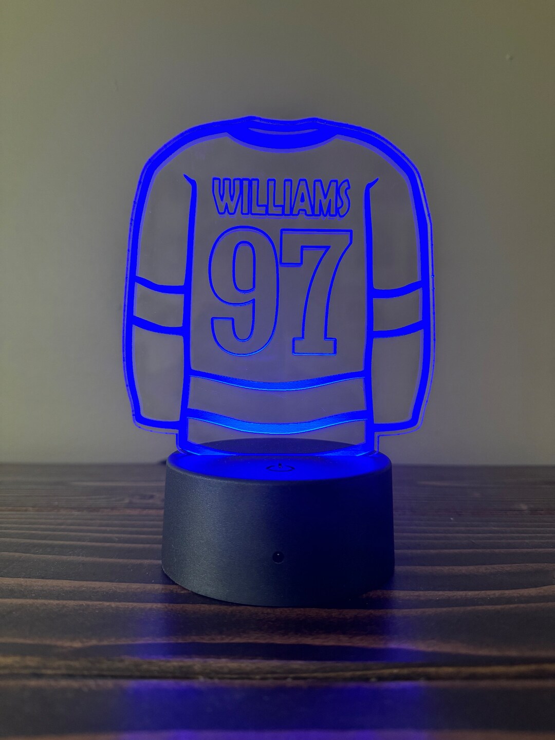 Hockey Jersey LED Night Light *PERSONALIZED* - Etsy