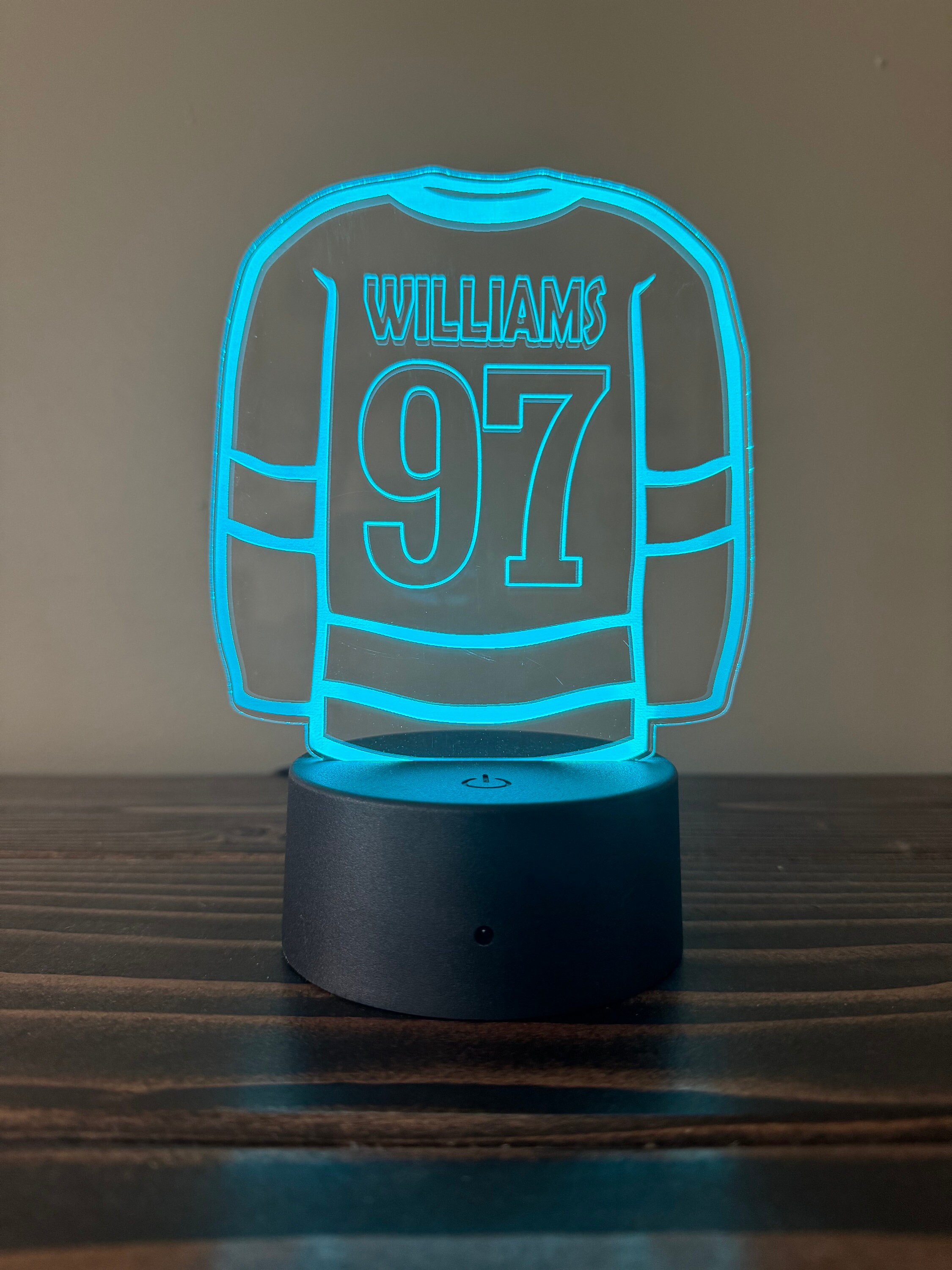 Hockey Jersey LED Night Light PERSONALIZED - Etsy